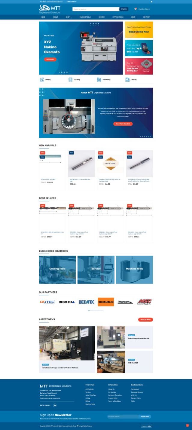 MTT eCommerce Website Design & SEO - Agile Digital Strategy